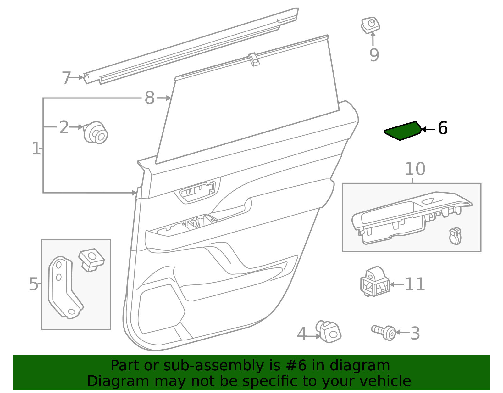 2024-2025 Toyota Grand Highlander Armrest Cover 74261-0E060 | MotorMotor