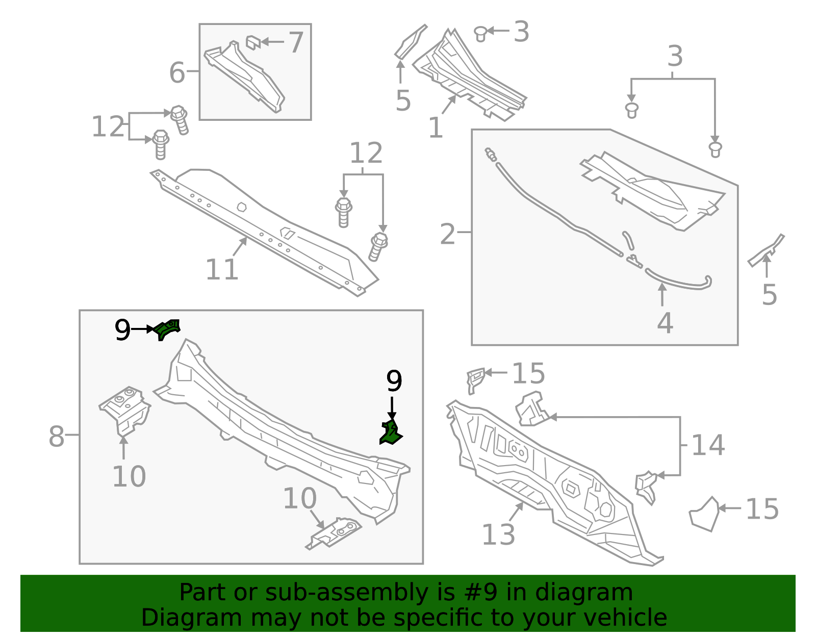 2019-2025 Mazda 3 Upper Dash Panel Reinforcement BDTS-53-577 ...