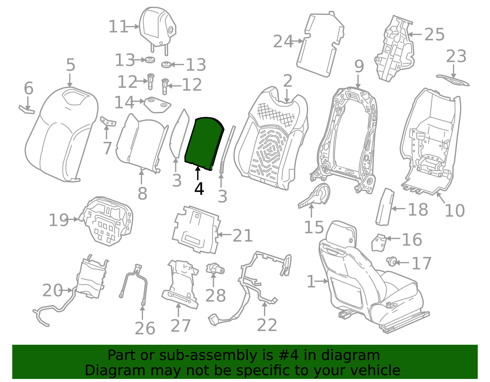 Buy Genuine GM Auto Parts - Pad (Part # 23415028) | GM Parts Store