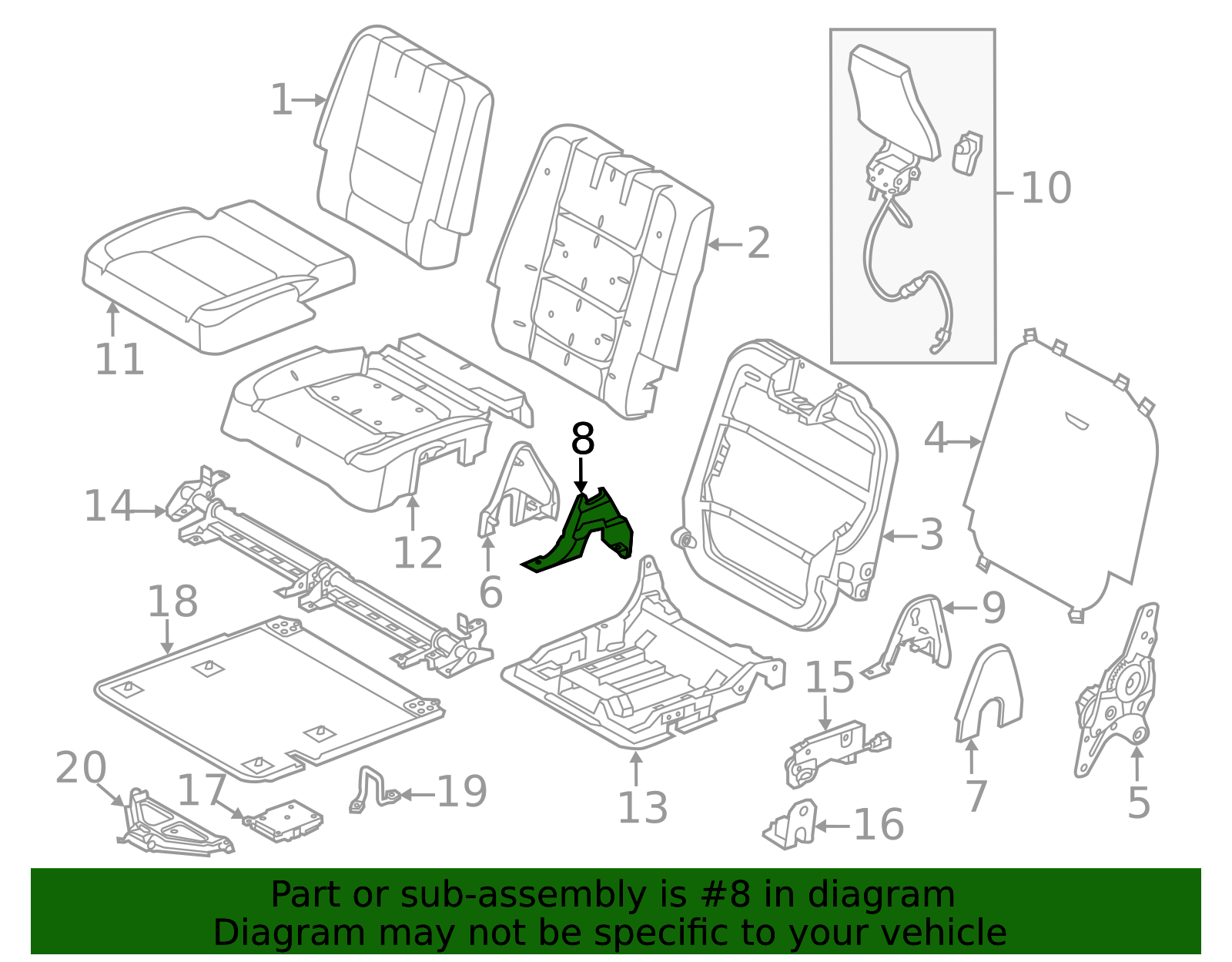 2016-2019 Ford Latch Cover AE9Z-7467460-FX | Awesome Parts Ford