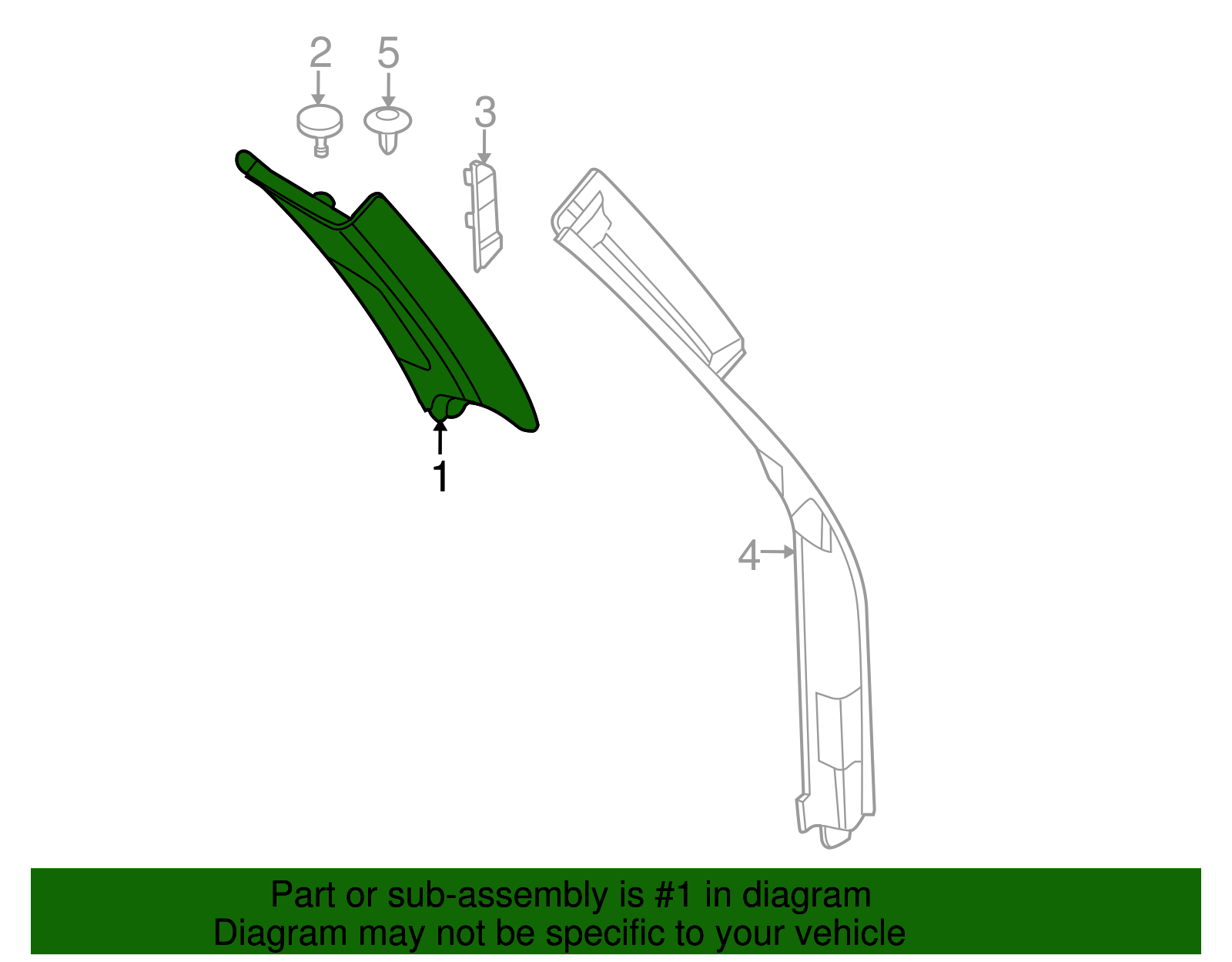 51448058898 - 2014-2018 BMW X5 Lock Pillar Trim (51-44-8-058-898) | BMW ...