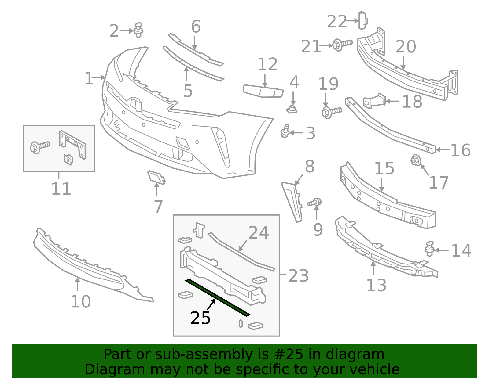 53156-12040 - 2019-2022 Toyota - Shutter Assembly Lower Seal | Nucar ...