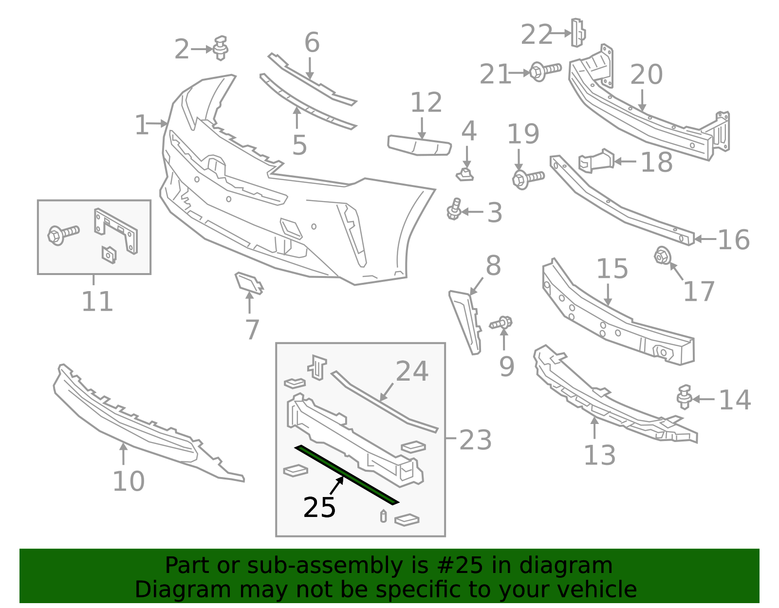 53156-12040 - 2019-2022 Toyota - Shutter Assembly Lower Seal | Nucar ...