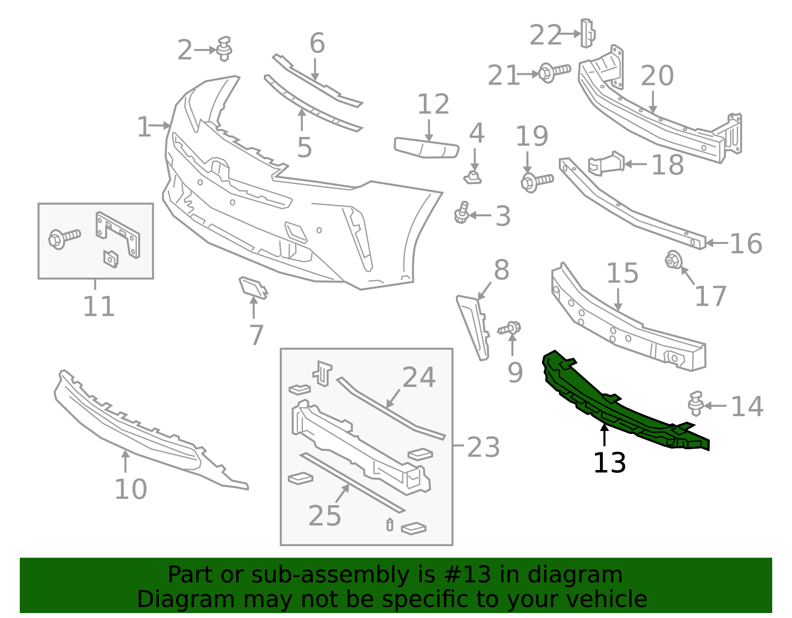 2019-2022 Toyota Lower Absorber 52618-47120 | MotorMotor