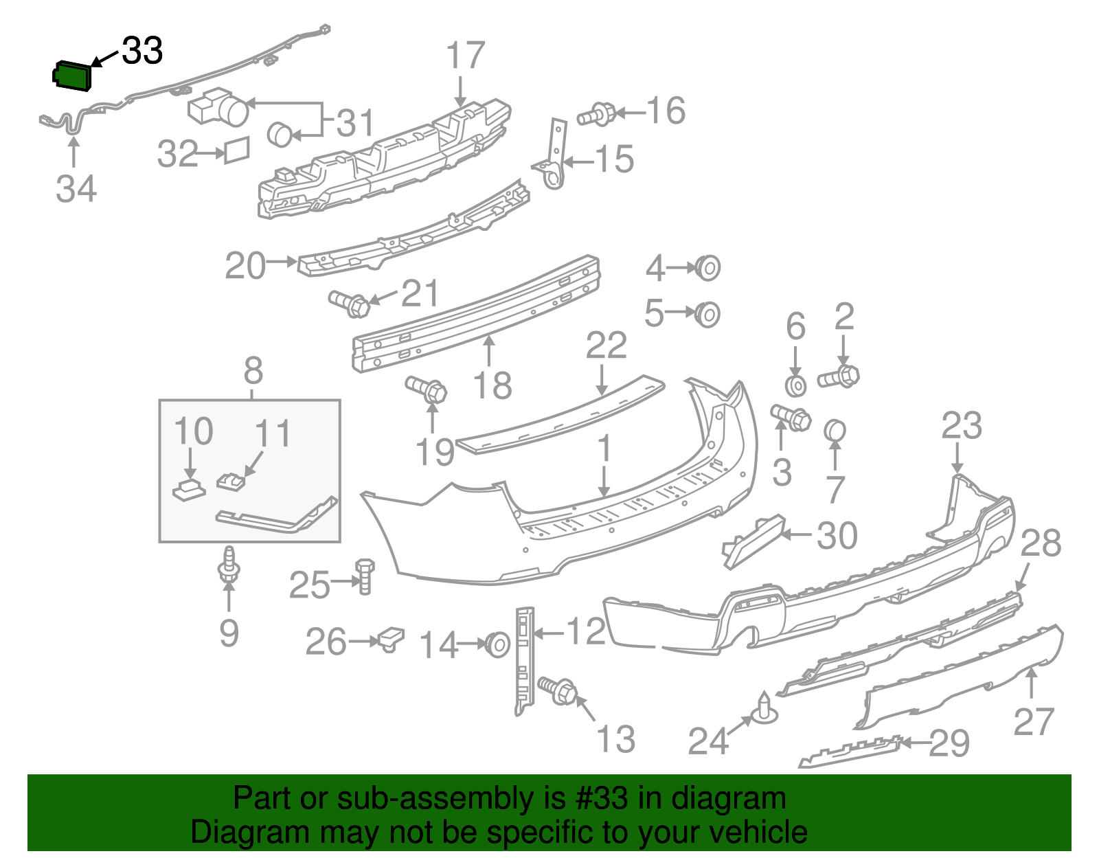 2014-2017 GM Side Obstacle Detection Control Module 84430634 | OEM ...