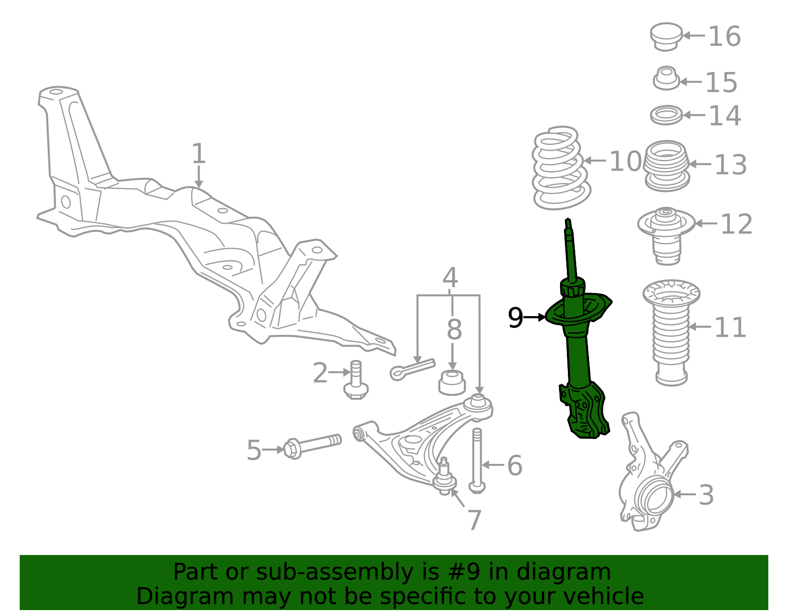 Suspension Strut - OEM Ride Quality and Handling | AutoNation Parts