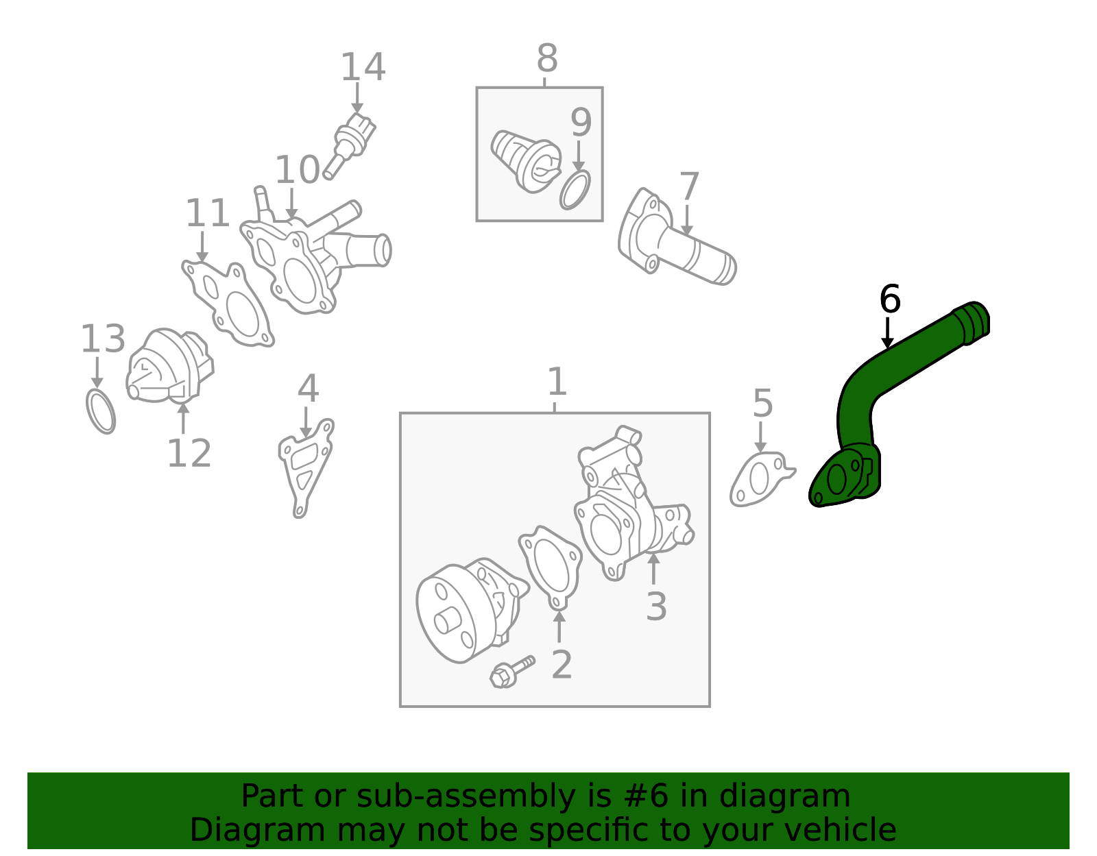 2002-2013 Nissan Water Inlet 13048-3Z00B | TascaParts.com