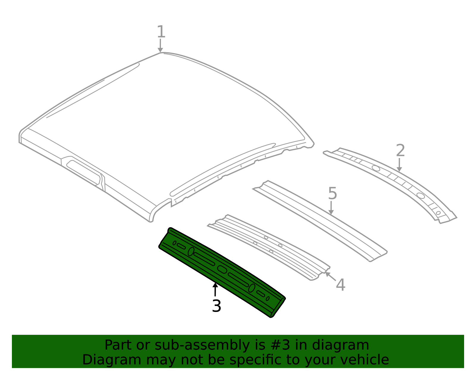 Rear Header 68584390AA | Mopar Parts Canada