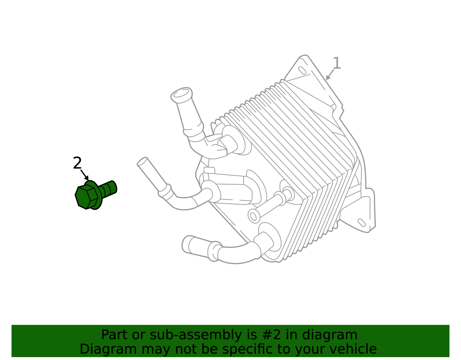 2017-2023 Nissan Trans Cooler Bolt 01121-03691 | TascaParts.com