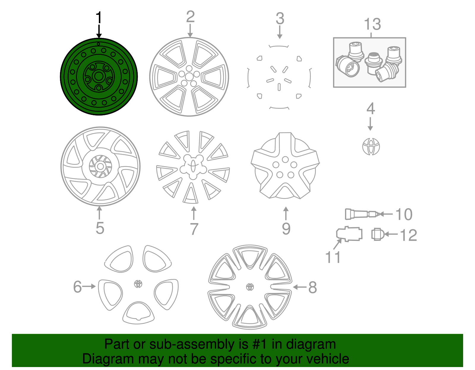 42611-02471 - Wheel Steel - 2003-2008 Toyota Corolla | Nucar Toyota of ...