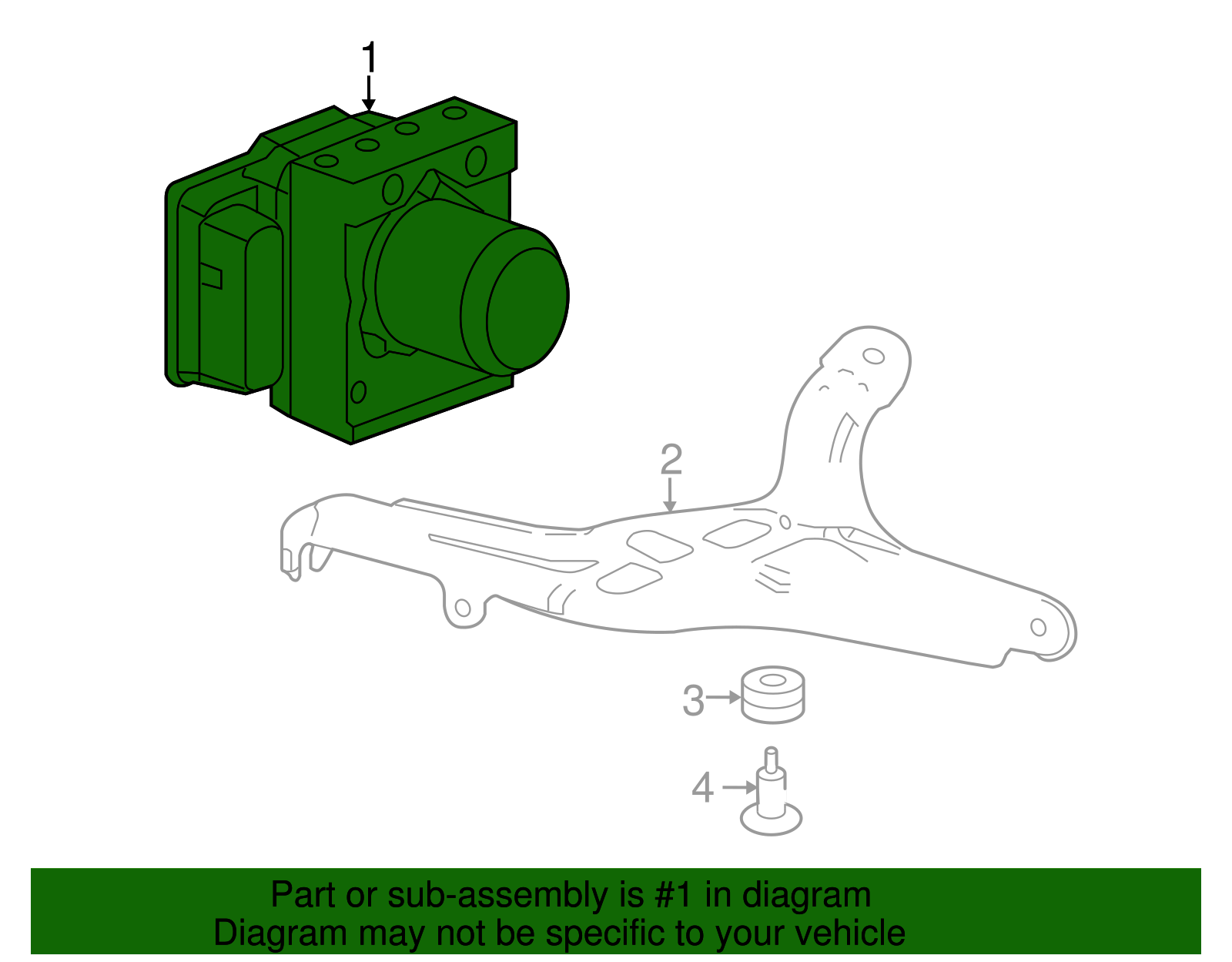 57110-T3W-A72 - 2014-2015 Honda Accord - Modulator Assembly Vsa ...