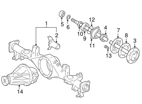 Axle Housing for 2001 Toyota 4Runner | Toyota OEM Direct