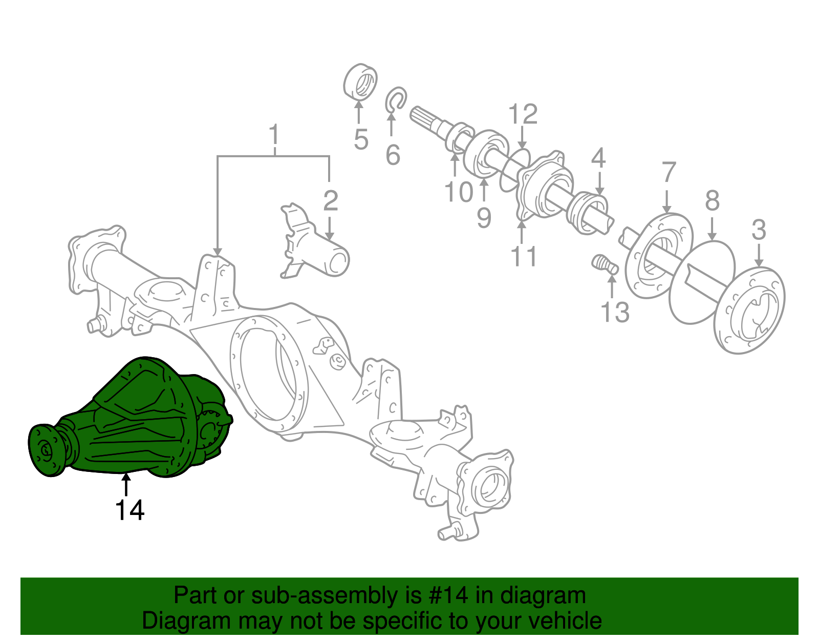 41110-3D022 - 1996-2002 Toyota 4Runner - Differential Carrier | Toyota ...