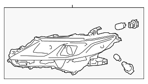 2019-2020 Toyota Camry Headlamp Assembly - DRIVERS SIDE 81150-06C41 ...