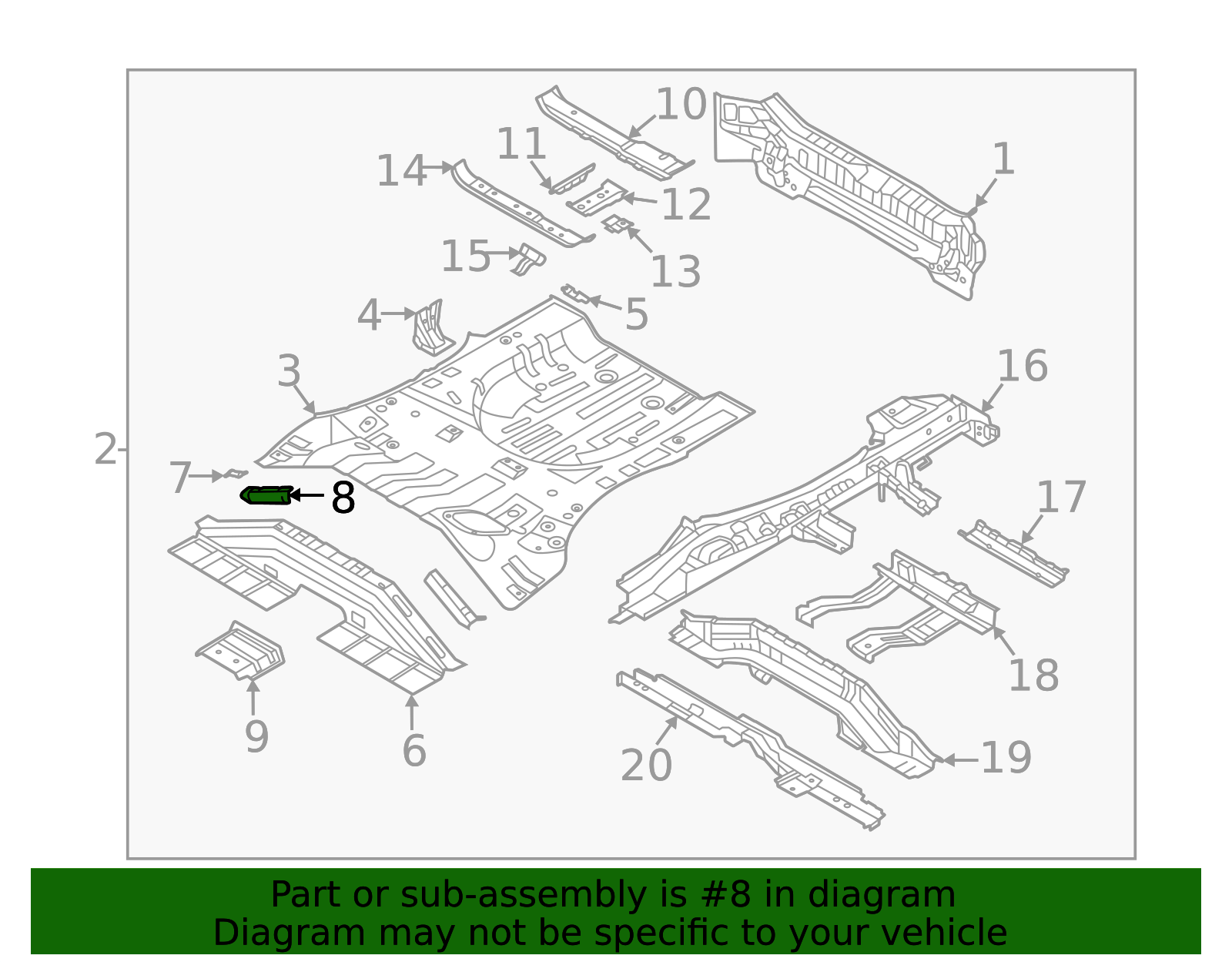 Hyundai - 65859-N9200 - Front Reinforced Reinforcement - 2022-2025 ...