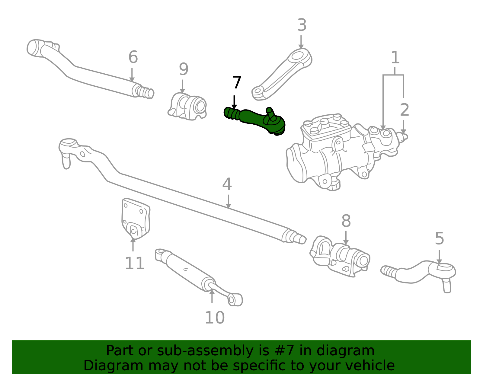 1999-2007 Ford Center Link LC3Z-3304-C | Ford OEM Parts Outlet