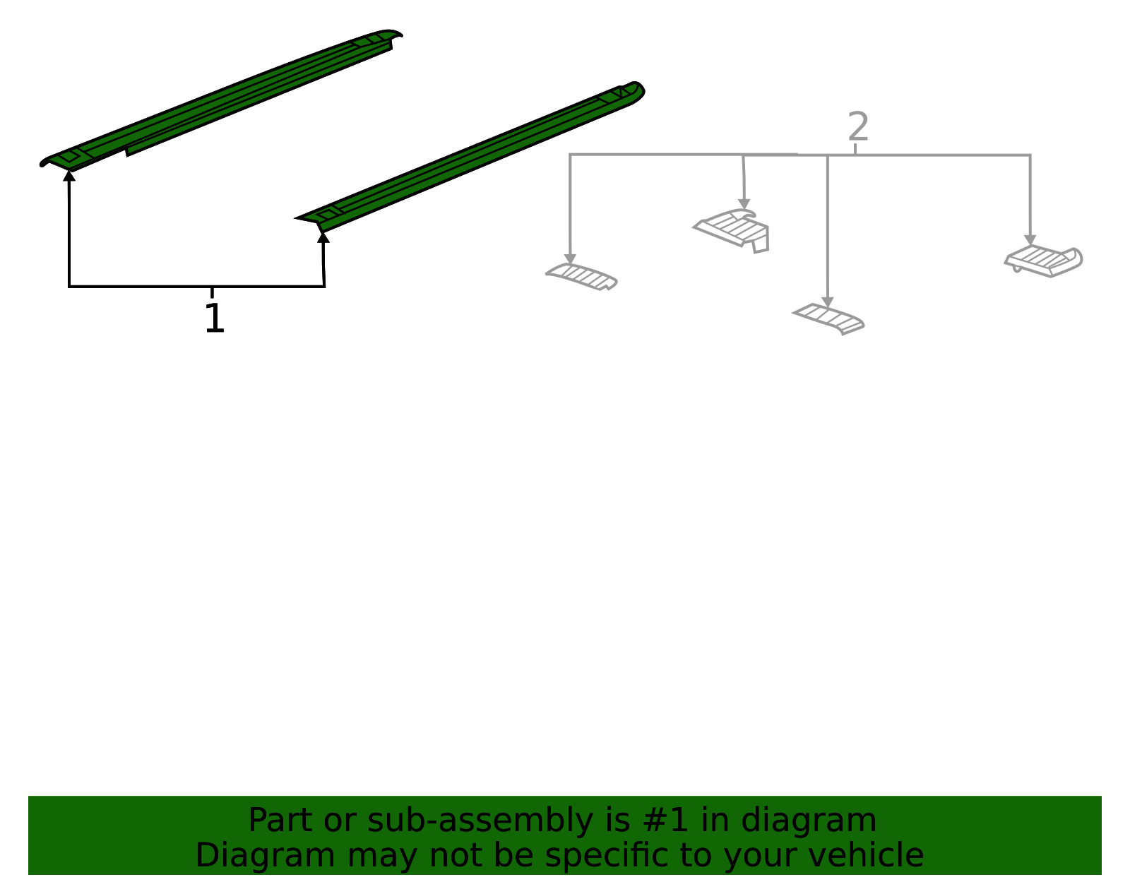 68292865AC - Rail Cap Left - 2019 2020 Ram 1500 | Mopar Parts Canada