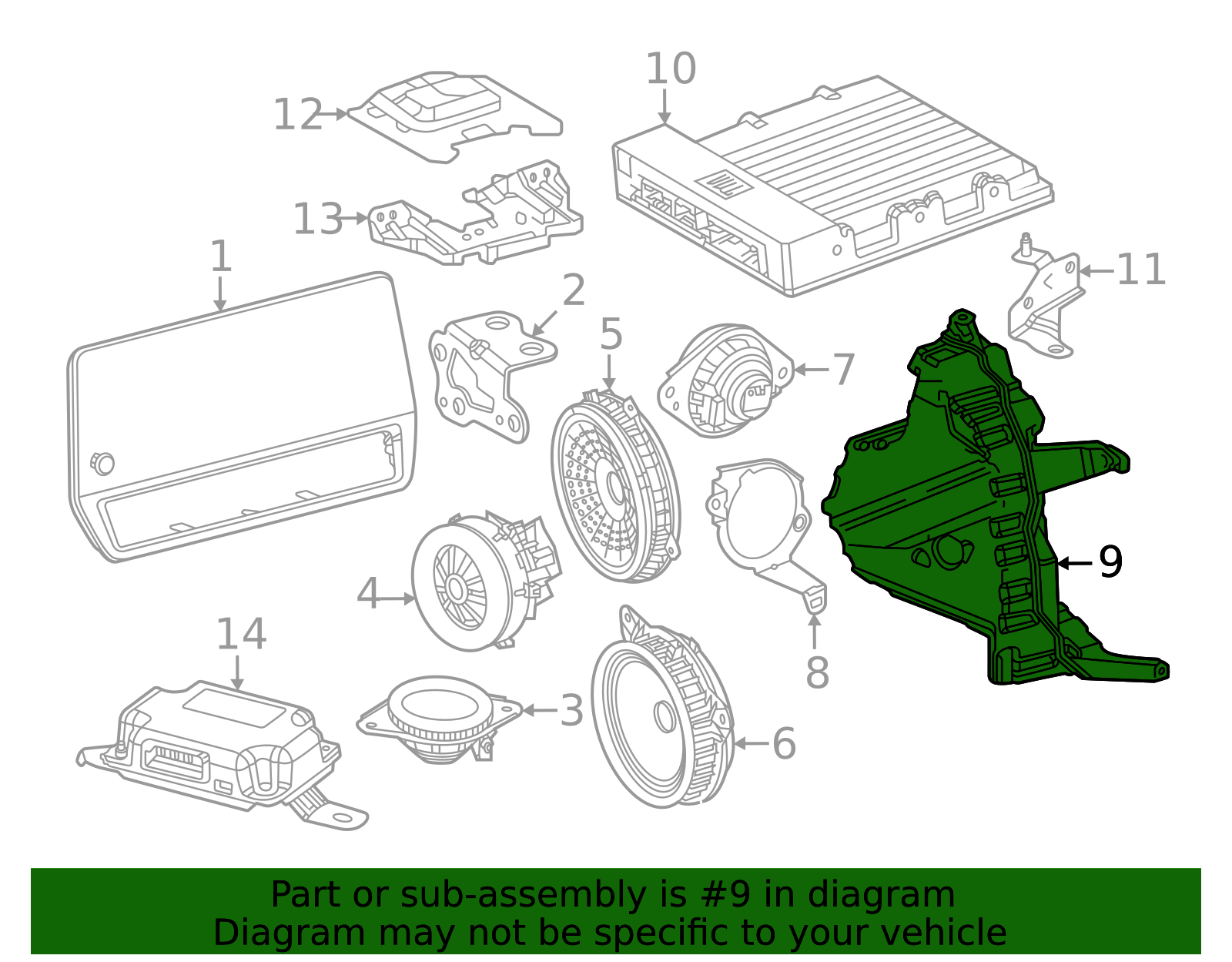 2024-2025 Toyota Grand Highlander Speaker 86150-0E230 | Toyota Parts Center