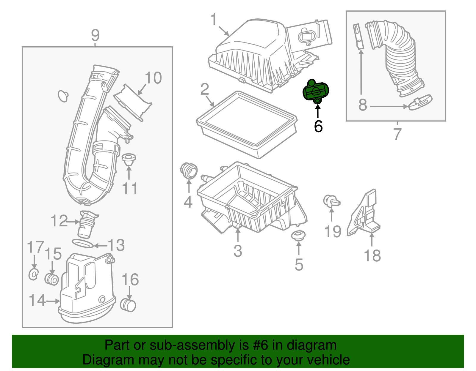 2011-2021 GM Mass Airflow Sensor 12671624 | GM Parts Center