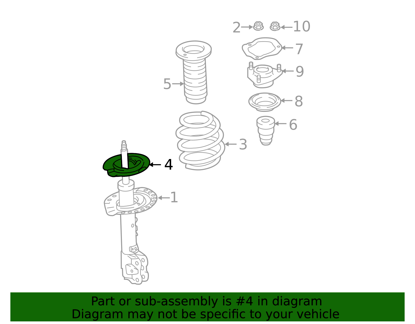 2014-2025 Mitsubishi Lower Spring Insulator 4040A276 | Mitsubishi Parts ...