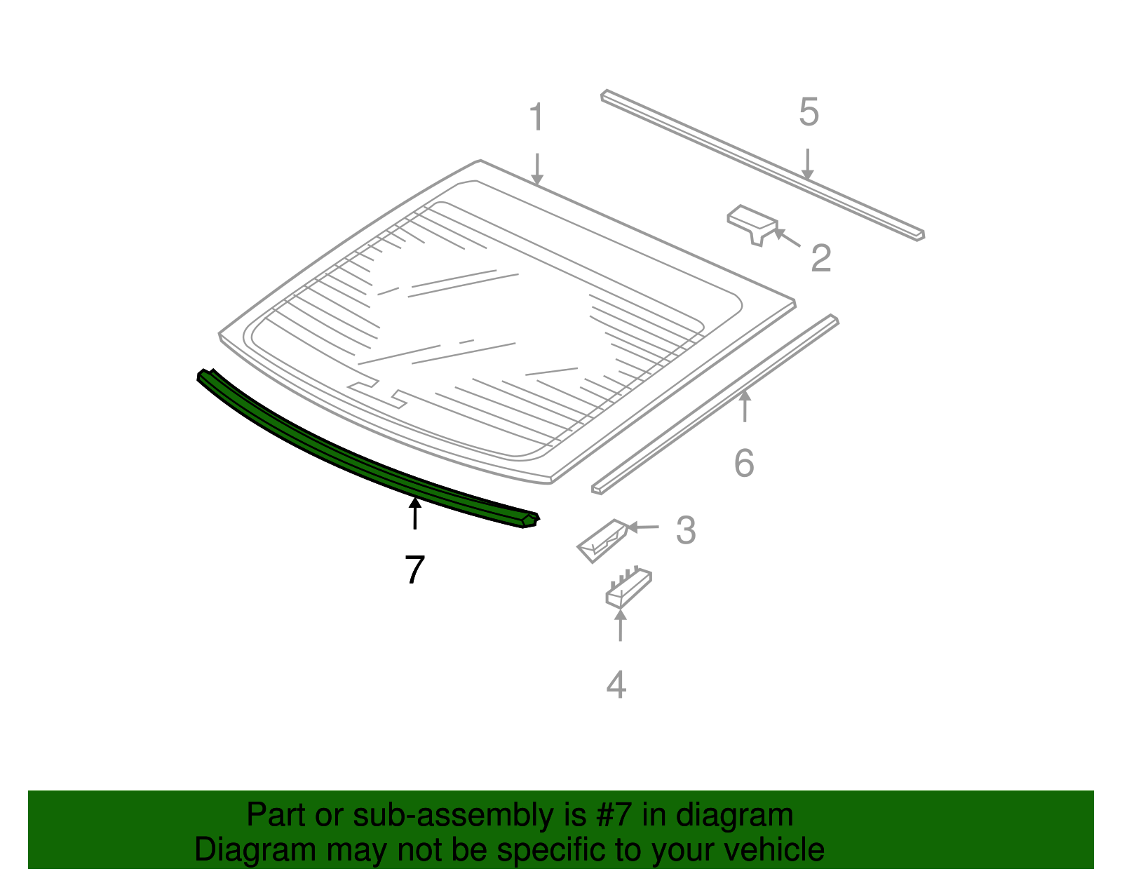 73227-TE0-A00 - Back Glass Seal 2008-2012 Honda Accord | Honda Parts Online