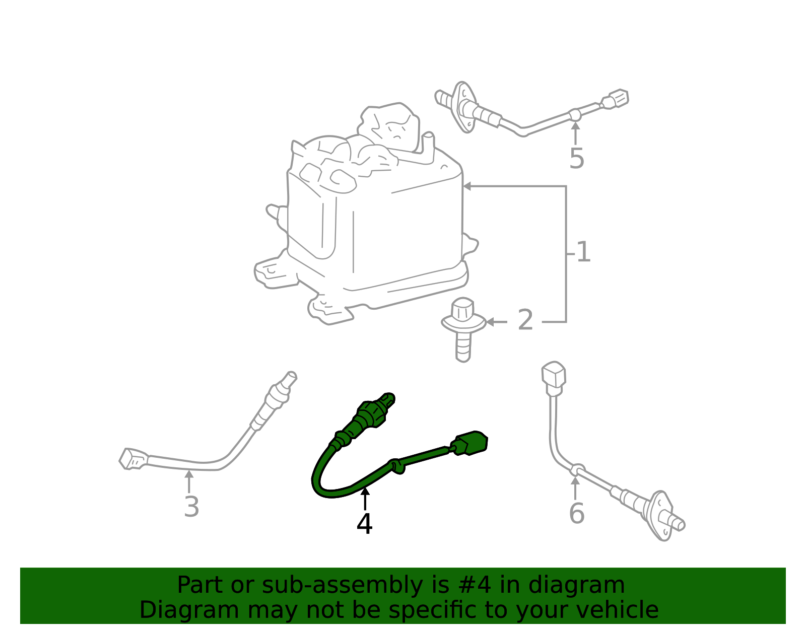2005-2007 Toyota Oxygen Sensor 89467-0C010 | OEM Parts Online