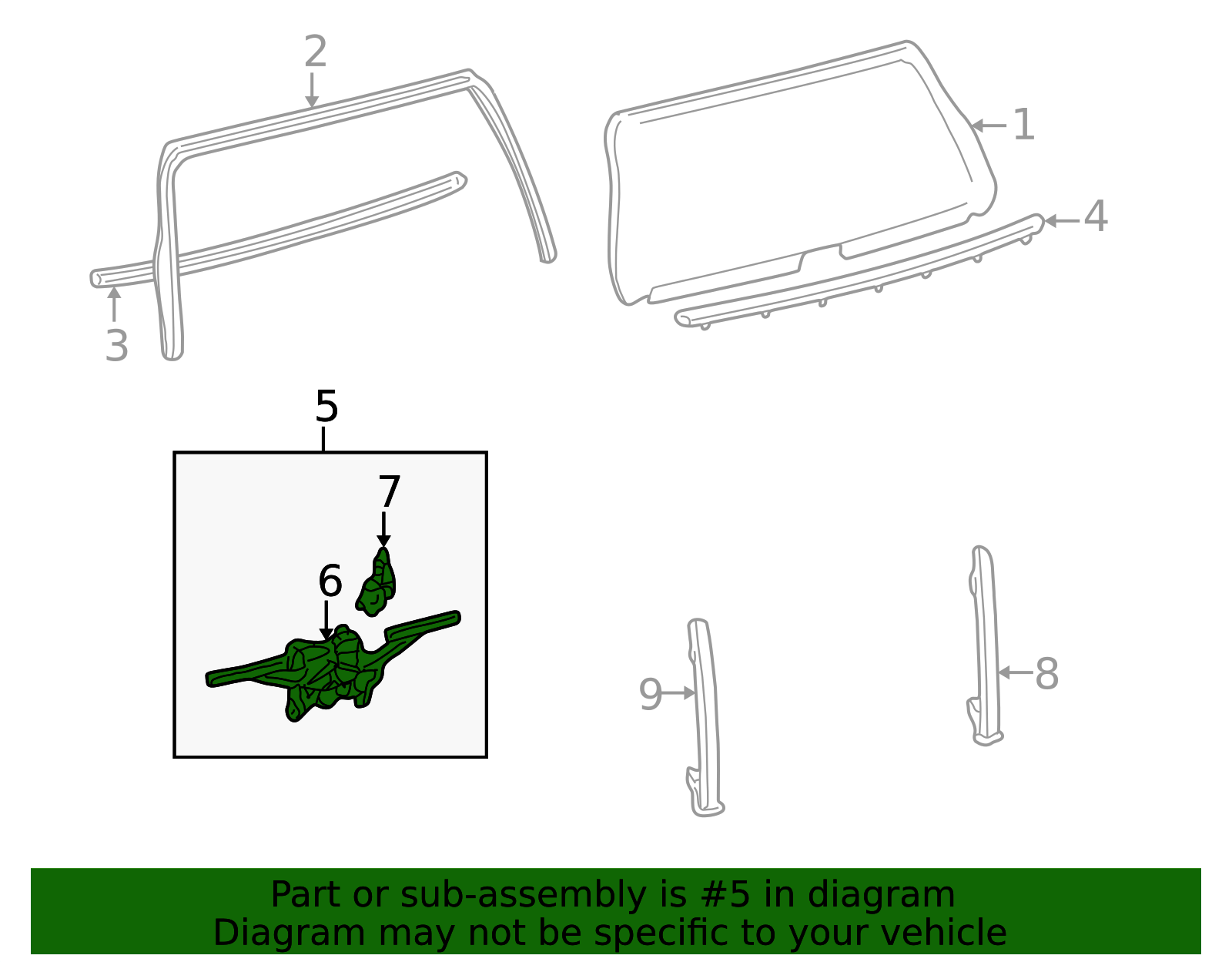 69850-0C100 - Window Regulator - 2001-2006 Toyota Sequoia | Nucar ...