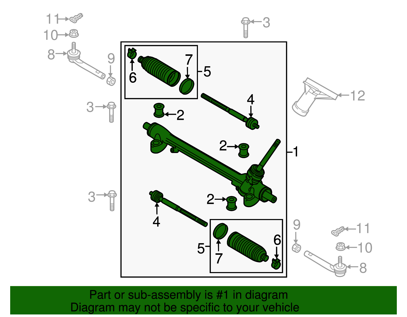 2016-2023 Mazda CX-9 Steering Gear TK48-32-110C | OEM Parts Online
