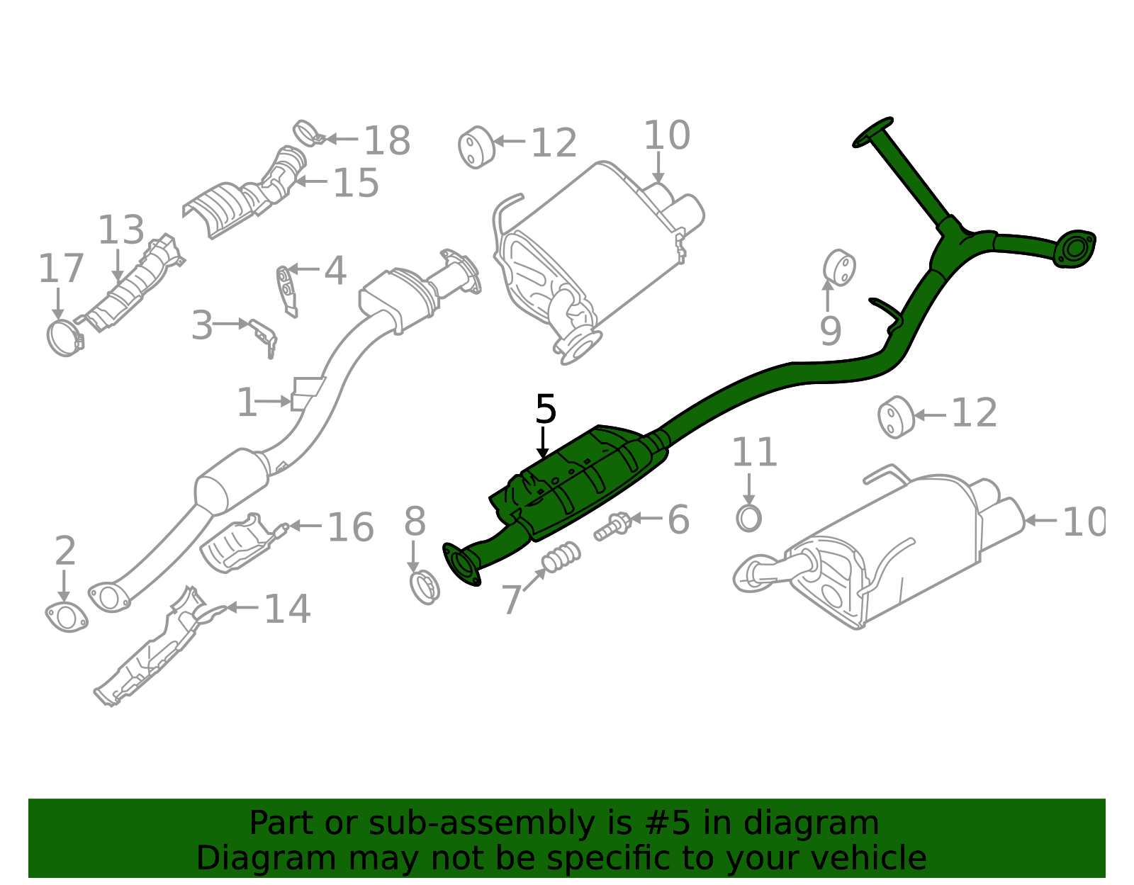 2022-2025 Subaru WRX Intermediate Pipe 44200VC040 | Subaru Parts Store