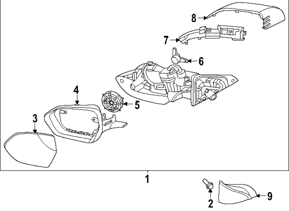 2024-2025 Hyundai Mirror Glass 87611-BE700 | OEM Parts Online