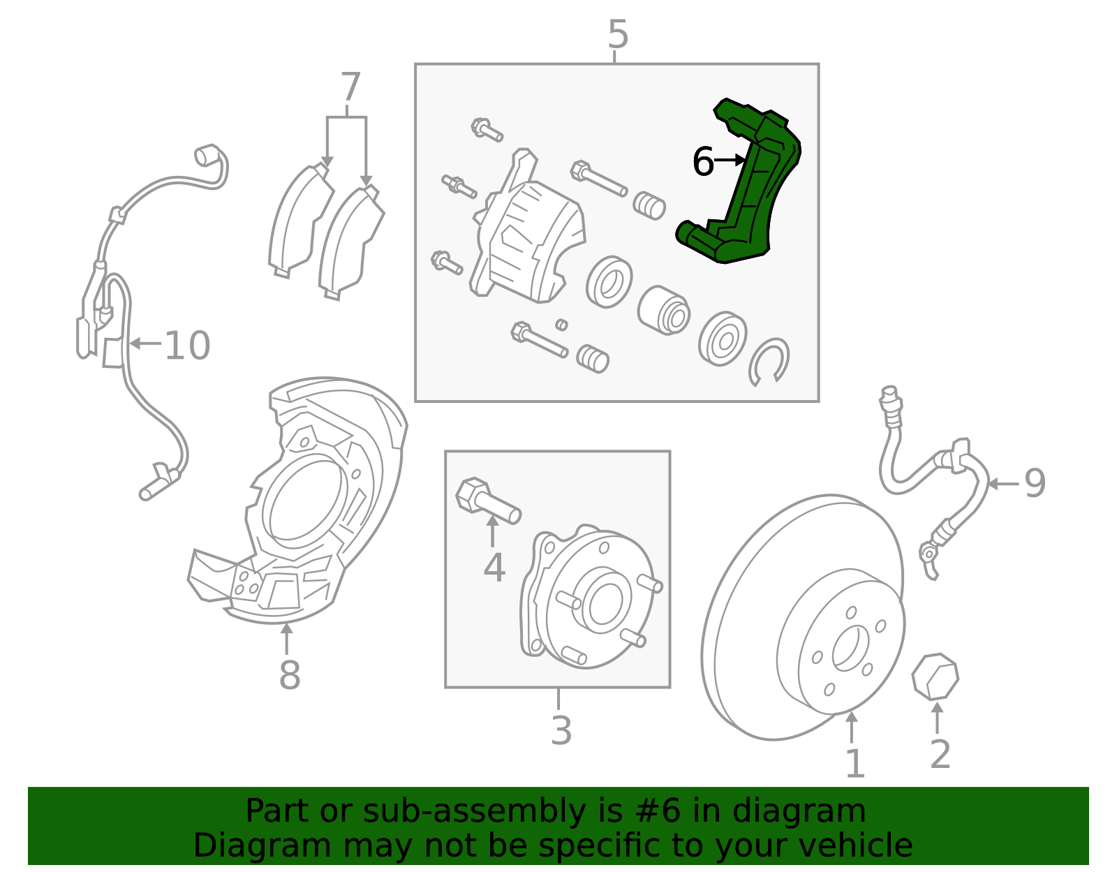 2021-2025 Toyota Caliper Support 47722-42130 | MotorMotor