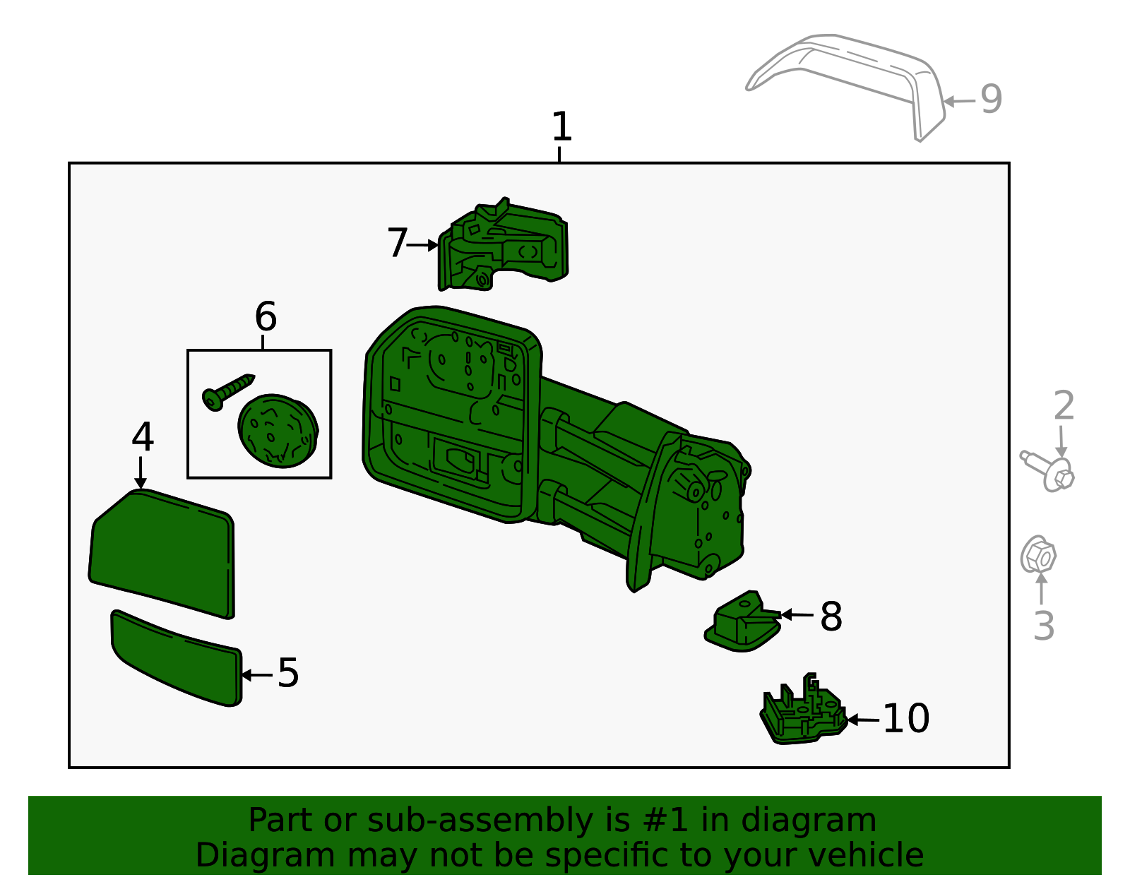 2021-2025 Ford | Mirror Assembly Rear View Outer | ML3Z-17682-AH ...