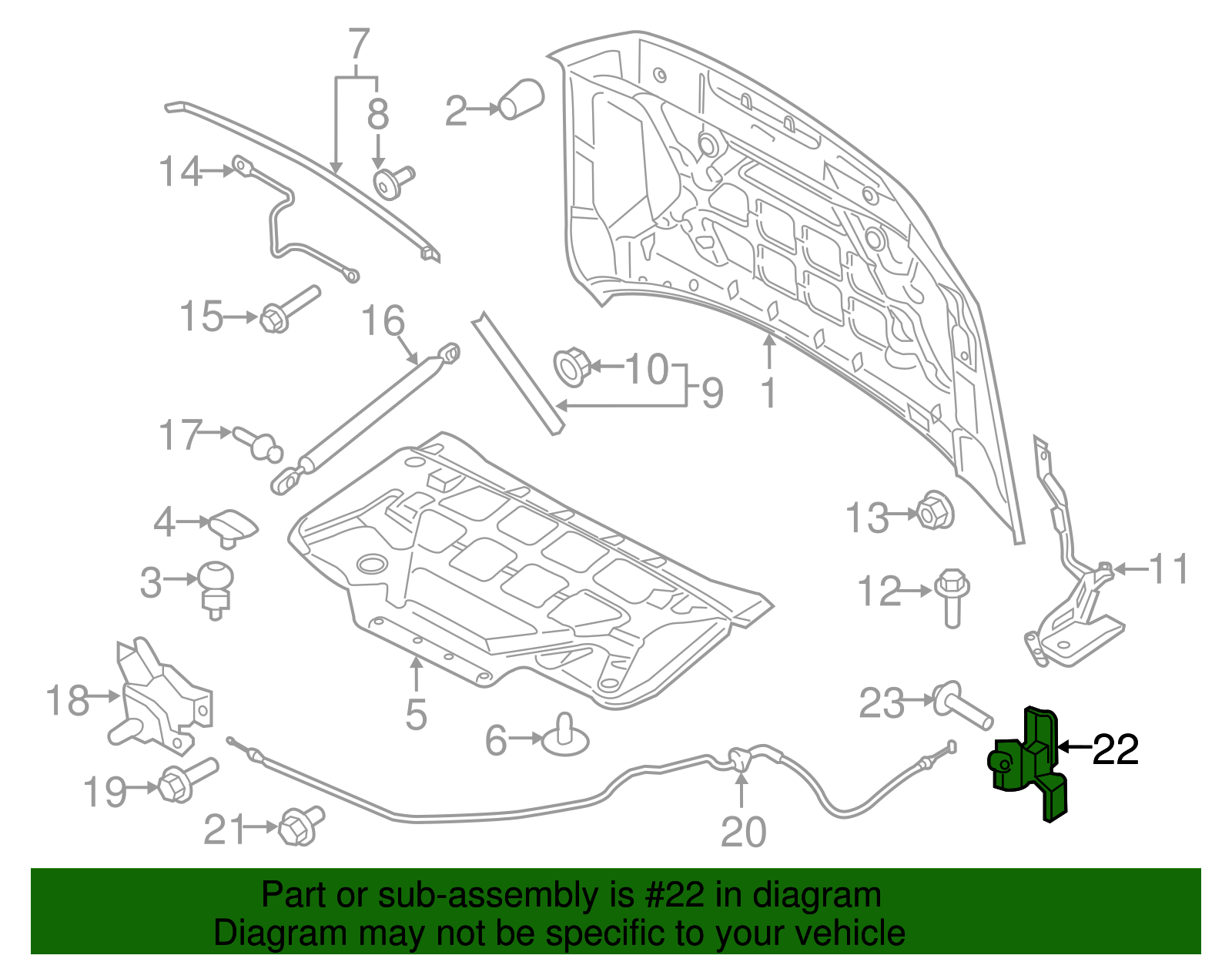 Genuine OEM Ford Part - Release Handle FL3Z-16916-AA | Genuine OEM Ford ...