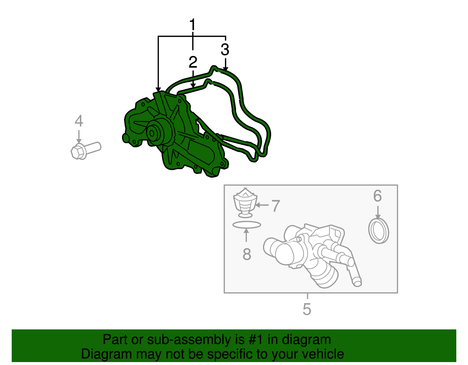 CA51-15-010C - 2010-2015 Mazda - Engine Water Pump | Mazda Part Direct