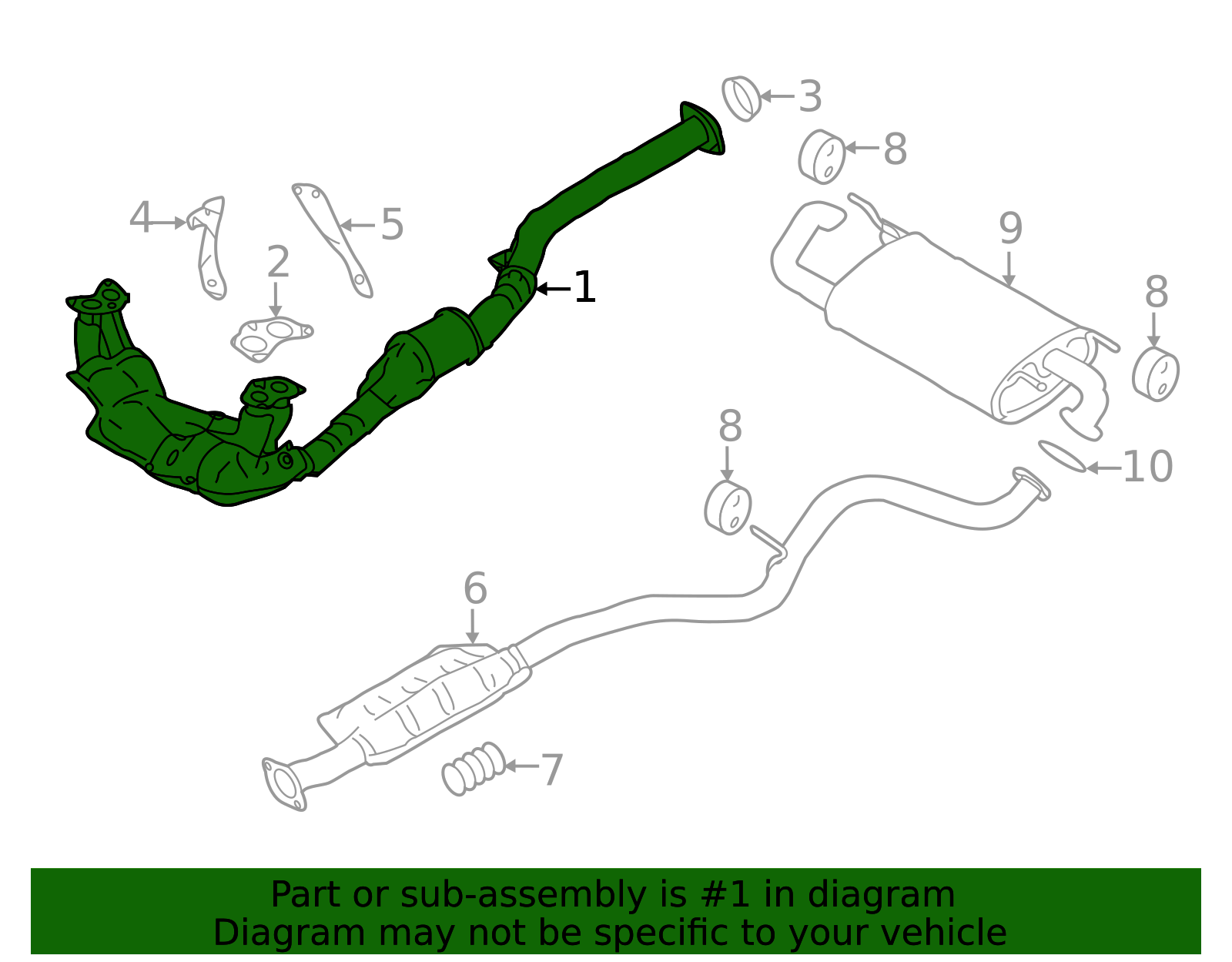 2018-2023 Subaru Crosstrek Front Pipe 44620AE620 | OEM Parts Online
