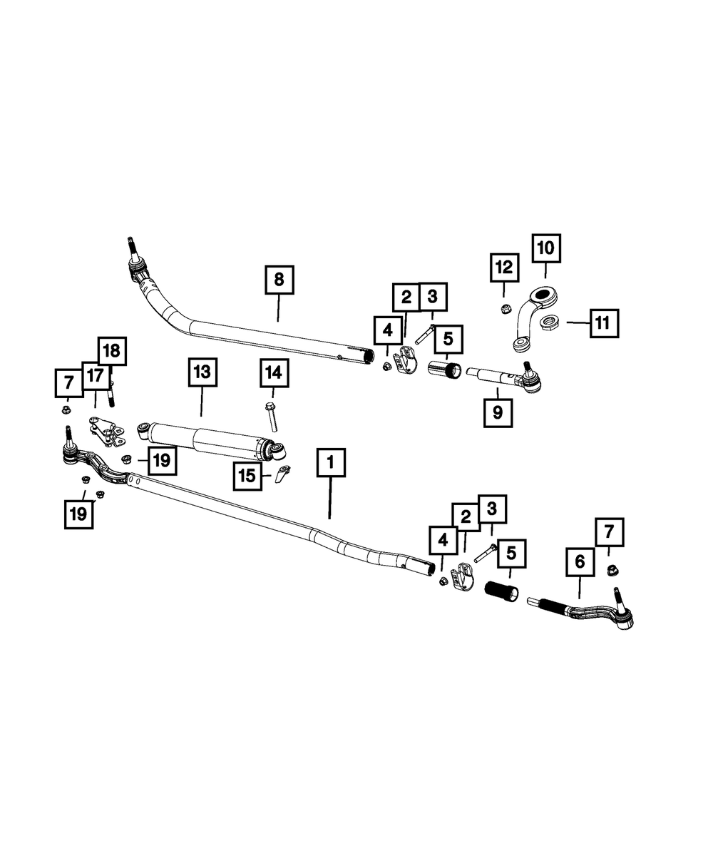 68522992AA - Drag Link Inner Socket 2018-2026 Jeep | The Official Mopar ...