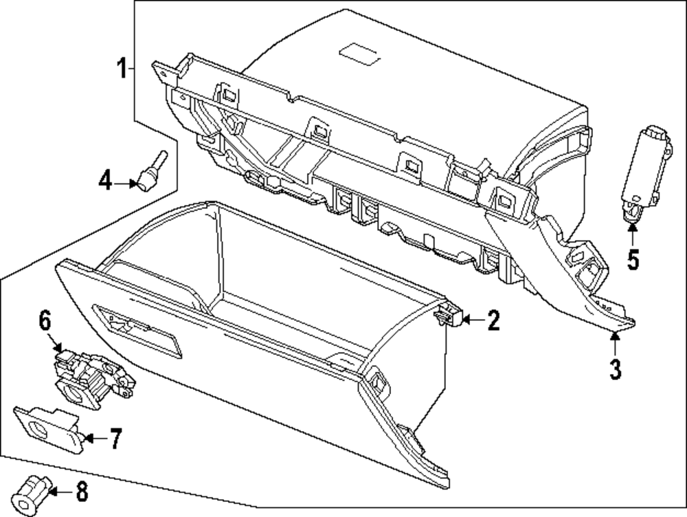 2024-2025 GM Glove Box 86825147 | Capital Chevy Parts