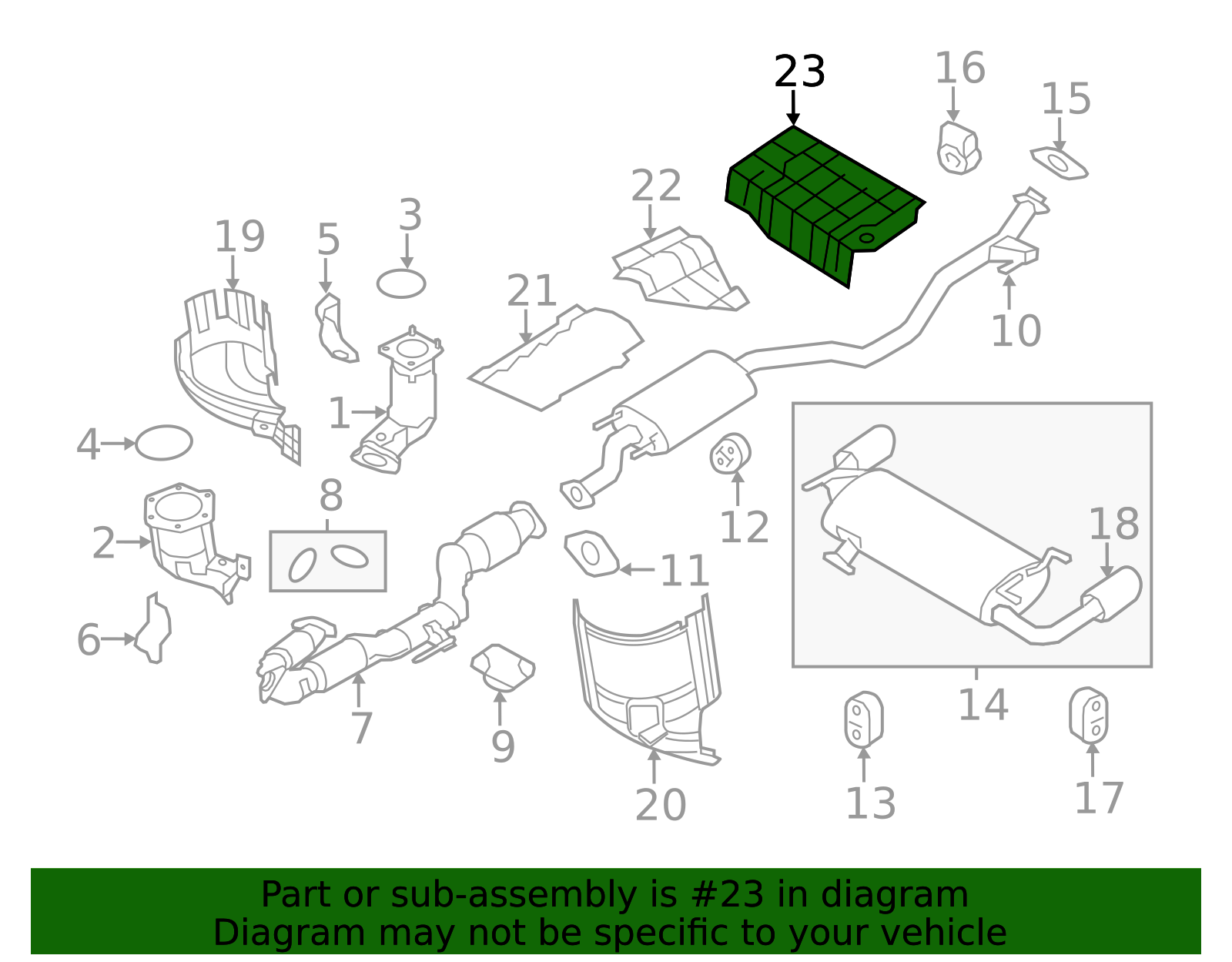 74762-1AA0A - High-Quality Floor Pan Heat Shield for 2009-2014 Nissan ...