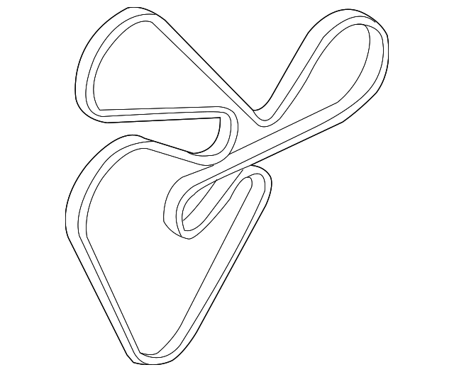 25212-25000 - Serpentine Belt 2006-2010 Hyundai Sonata | Hyundai Parts Pro