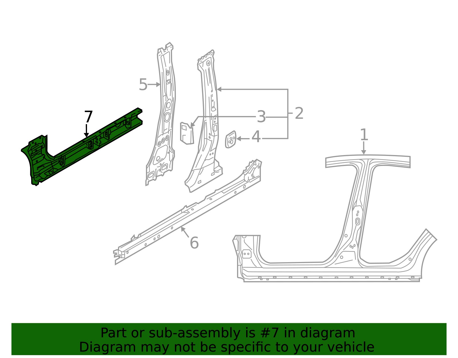 Toyota Rocker Panel - Side Frame Protection Panel - Part #57402-WB001 ...