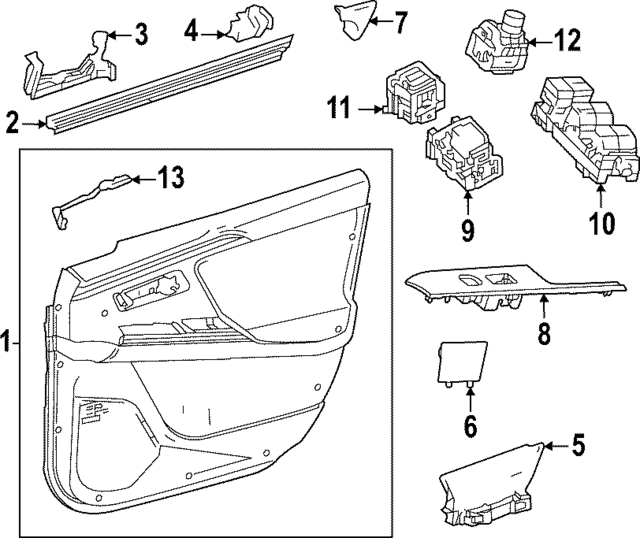 Genuine OEM Toyota Window Parts | Toyota Parts Center