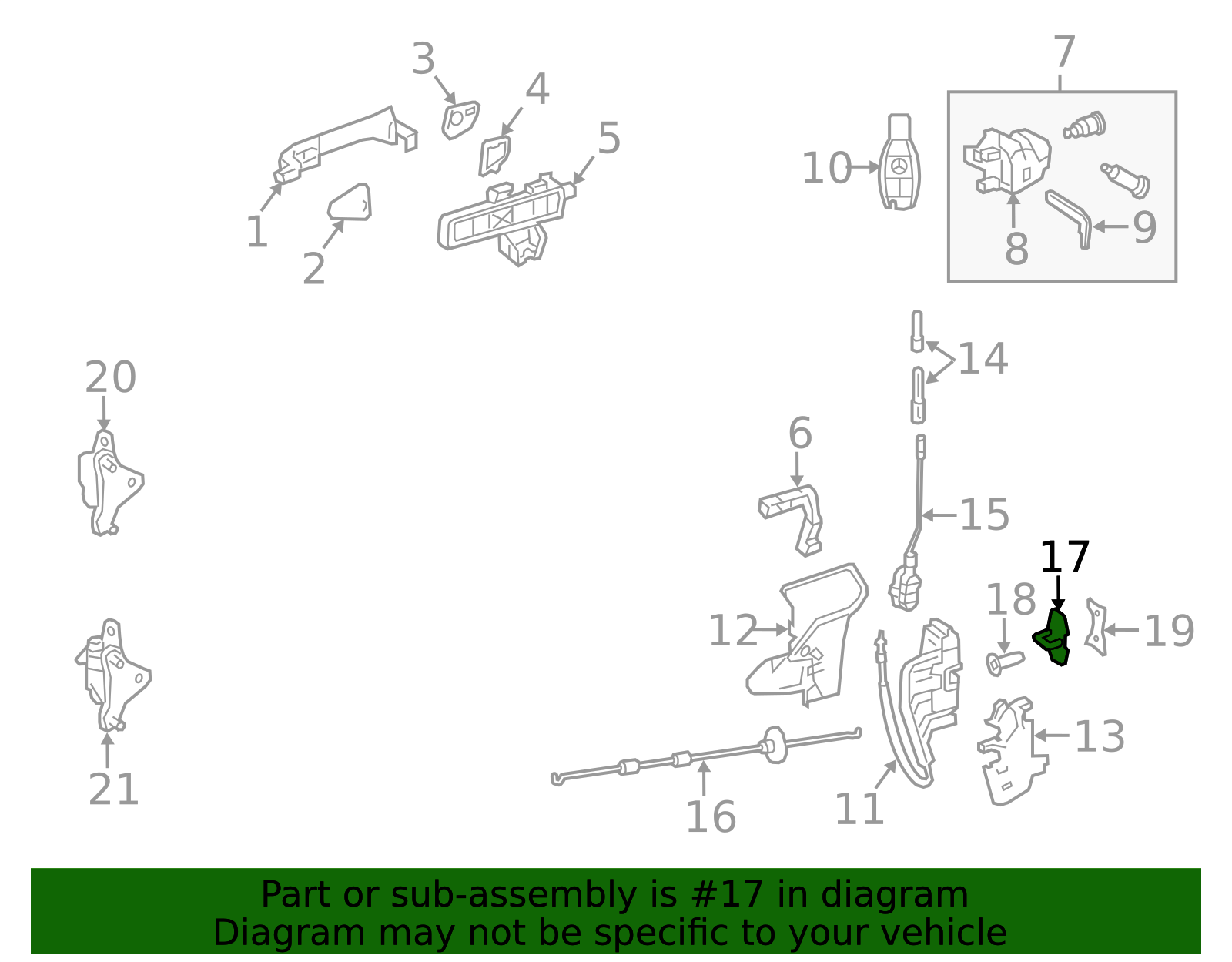 207-720-01-04 - High-Quality Door Lock Striker Plate for 2011-2025 ...