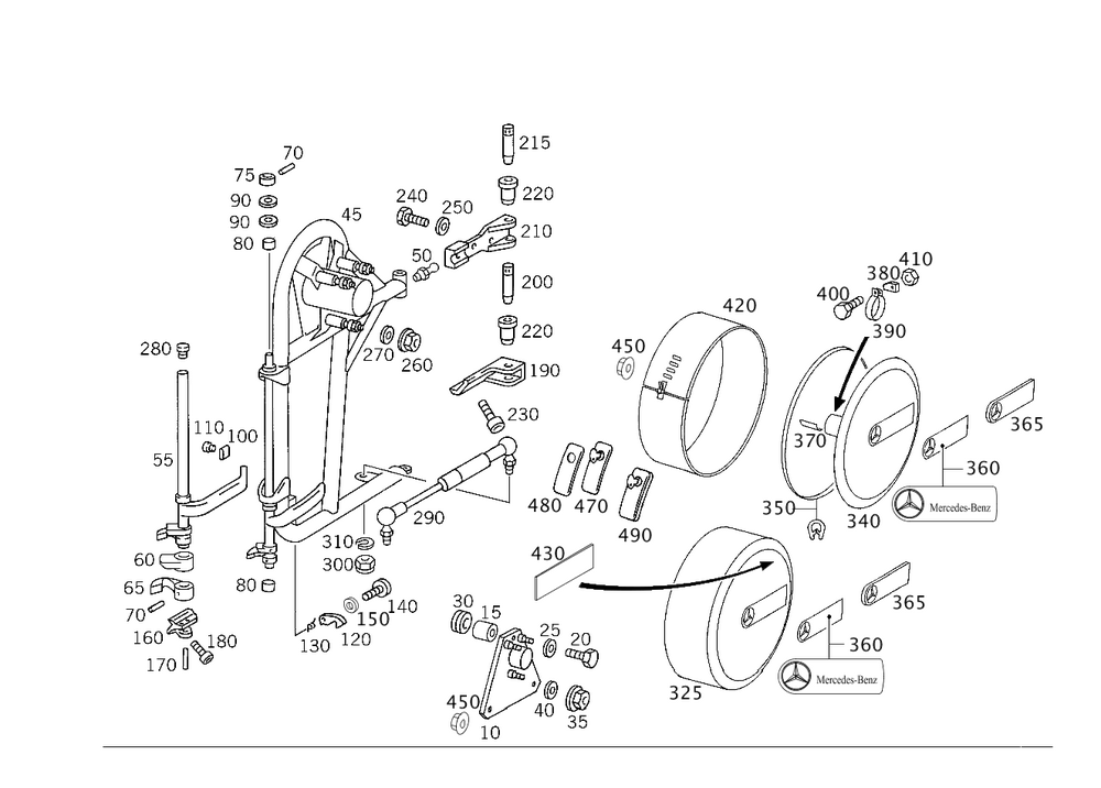 463-890-03-89 - Lock | Buy Mercedes Parts Now