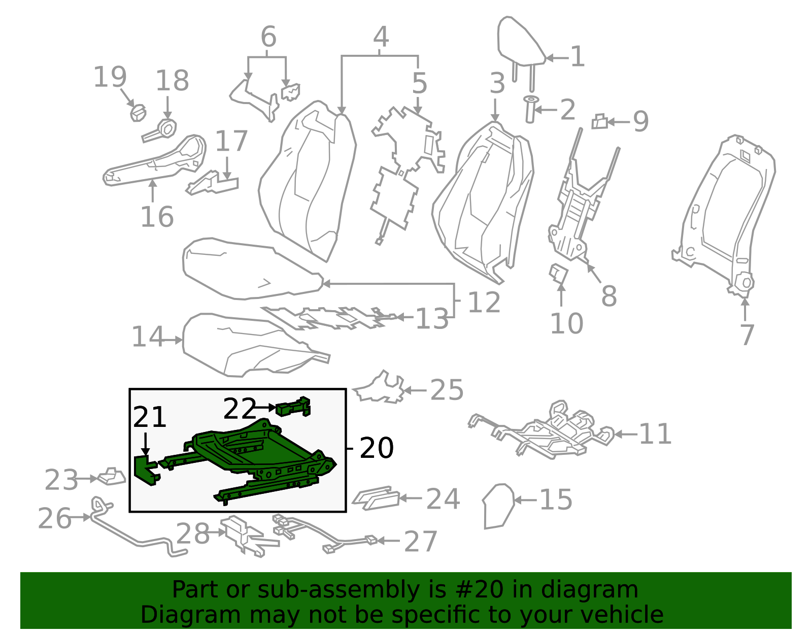 Toyota Seat Track Assembly - Smooth Positioning Rail - Part #72010 ...