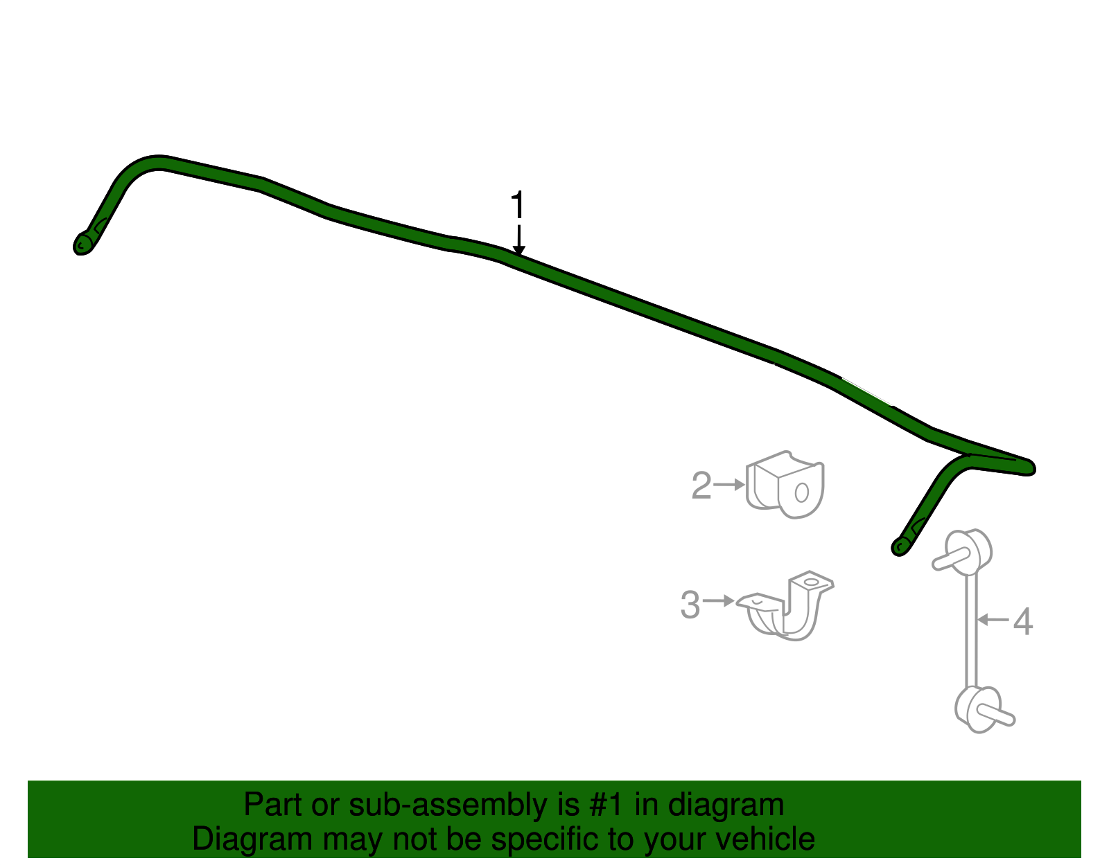 52300-T2F-A11 - Stabilizer Bar 2013-2017 Honda Accord | Honda Parts Online