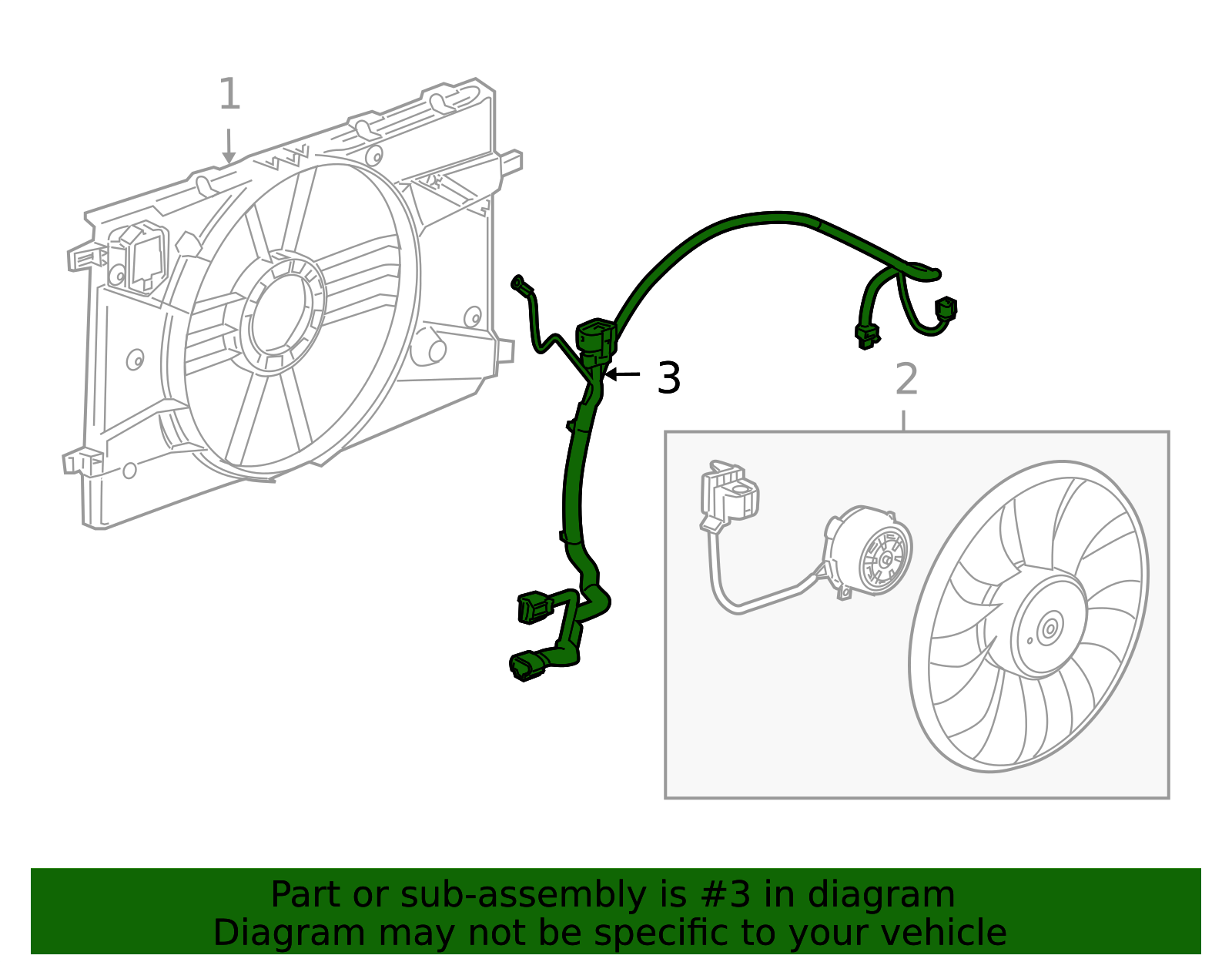 94556234 - High-Quality Engine Cooling Fan Wiring Harness for 2011-2016 ...