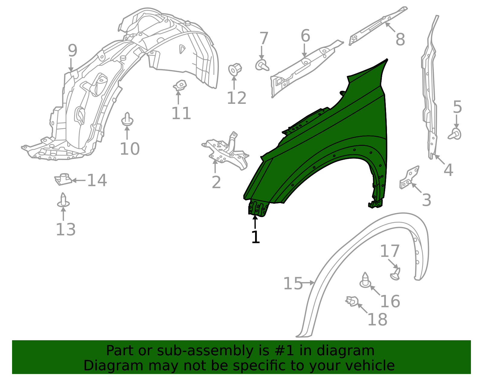 63100-6TA0A - Fender Official Nissan Parts Store