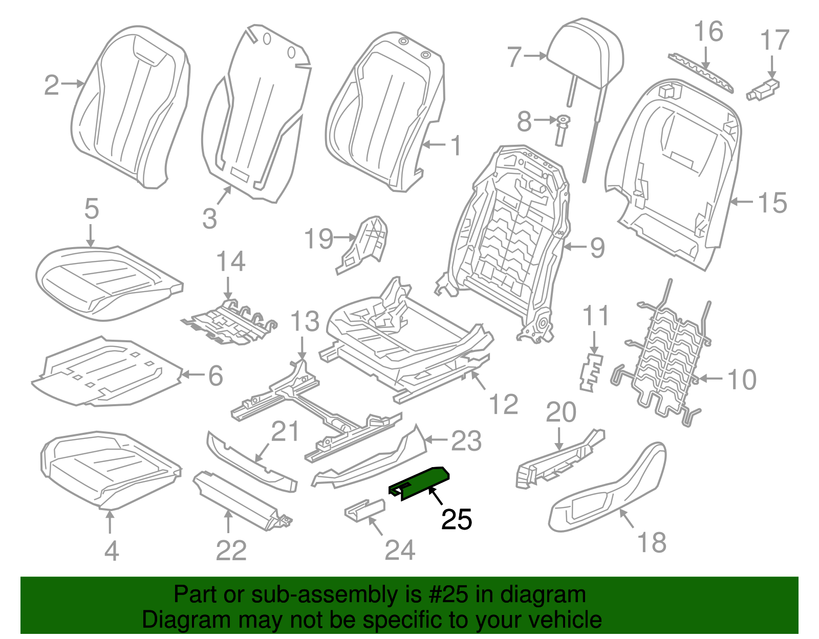 52-20-7-408-215 - 2016-2019 BMW - Rear End Track Cover | Buy BMW Parts Now