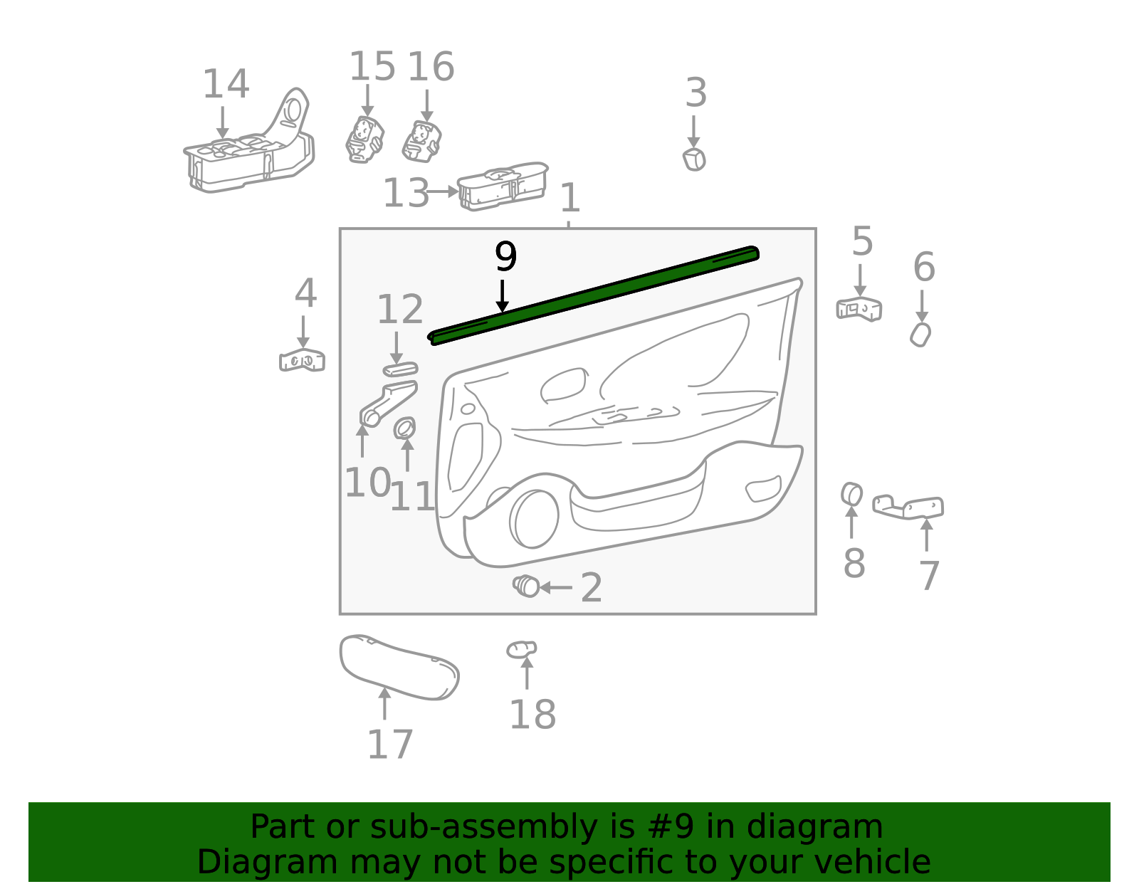 Belt Weatherstrip - Window Seal Protection 82220-38000 | AutoNation Parts