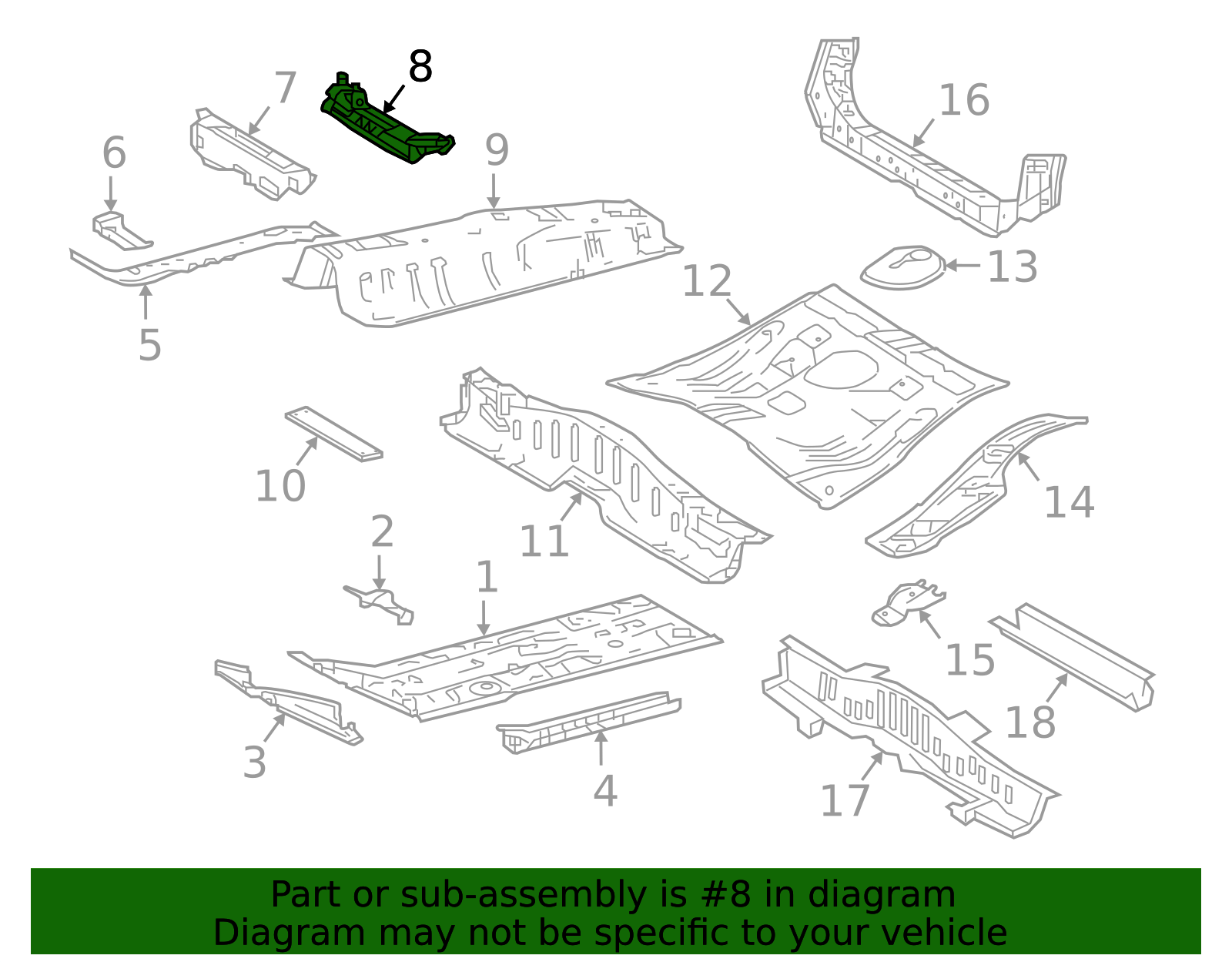 2020-2025 Toyota Corolla Front Reinforced 57054-02070 | Toyota Parts Center
